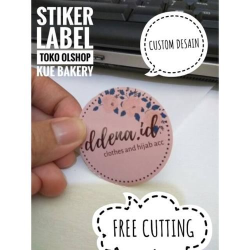 Jual Stiker Label Kemasan Toko Olshop Kue Free Cutting - 4x4cm - Kab ...