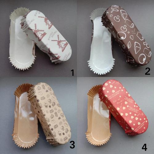 Jual PAPER CUPCASE ROTI OVAL - BREAD CUP - tempat cetakan kue - smile ...