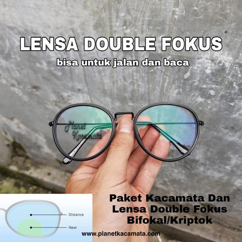 Jual KACAMATA BACA DOUBLE FOKUS LENSA BIFOKAL/KRIPTOK PAKET FRAME BULAT ...