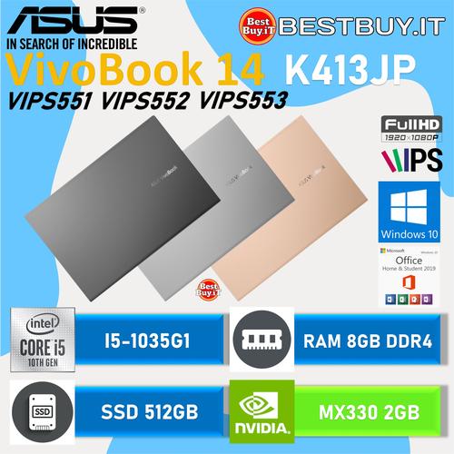 Jual LAPTOP ASUS VIVOBOOK K413JP i5-1035G1 8GB 512GB MX330 2GB 14" FHD ...