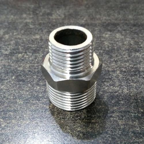 Jual Double Nepple Stainless 3/4" x 1/2" Dobel Nepel SS 0,75 ke 0,5 ...
