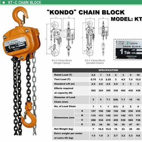 Jual Kondotec 10 ton x 10 meter / chain block 10 ton Kondotec - Jakarta ...