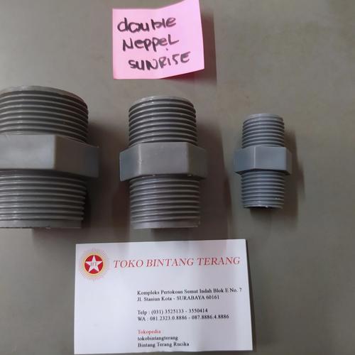 Jual Double Nepel Neple PVC Sunrise 11/4 inch - Kota Surabaya ...