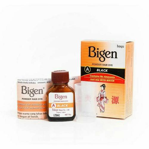 Jual Bigen Powder Hair Color Black 6g Cat Rambut Bubuk Hitam - Kota ...