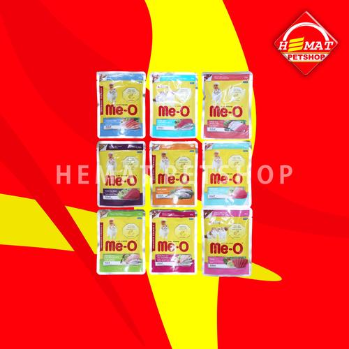 Jual Meo Makanan kucing Basah Cat Food Pouch Wetfood Me-O Sachet 80 ...