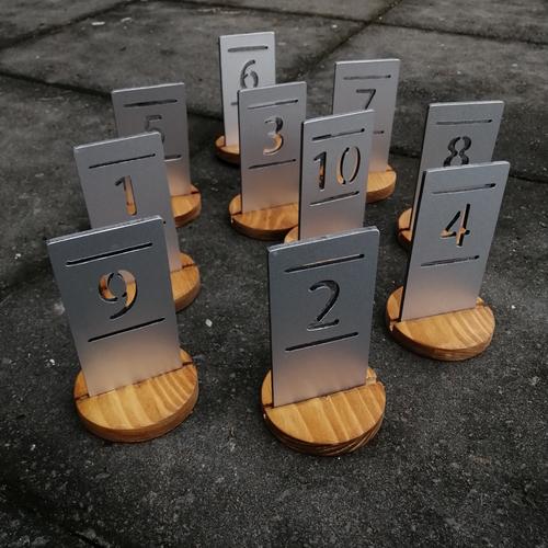 Promo Nomor Meja Penanda Meja Standing Tag Meja Resto Cafe Restoran ...