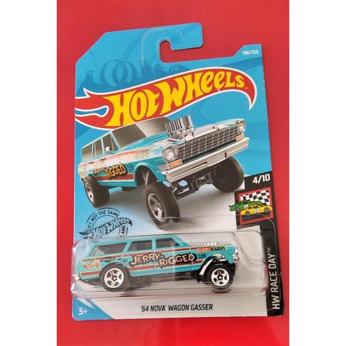 Jual Hot Wheels 64 Nova Wagon Gasser Biru Jerry Rigged HW Hotwheels ...