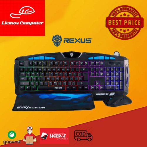 Jual Rexus Warfaction VR1 Keyboard Mouse PC Gaming RGB - Kota Bandung ...
