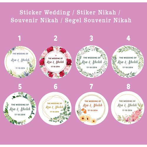 Jual Sticker Wedding / Stiker Nikah / Souvenir Nikah / Segel Souvenir ...