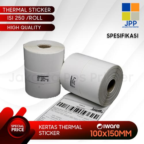 Jual Kertas Label Barcode Thermal 100 x 150 mm - 150PCS - Jakarta Pusat - Jakarta Pos Printer ...