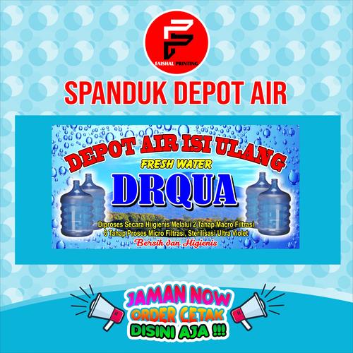 Jual cetak spanduk, banner, depot air isi ulang ukuran 2 x 1 m - Kab ...