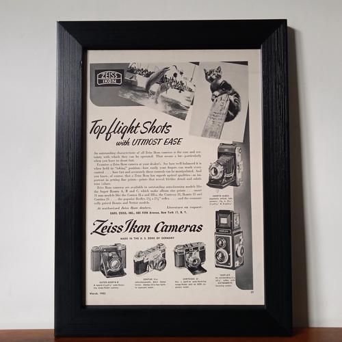 Jual Iklan ZEISS IKON 1950s Asli. Poster Kamera Analog Vintage Jadul ...