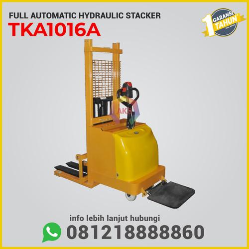 Jual Pengangkut Barang Full Automatic Hydraulic Stacker 1 Ton 1.6 m 2.2 ...