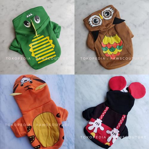 Jual Baju kaos kostum hoodie anjing kucing hewan pet dog clothes ...
