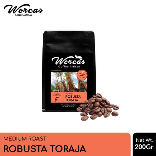 Promo WORCAS Kopi Robusta Toraja 200gr - Medium Roast - KOPI BIJI ...