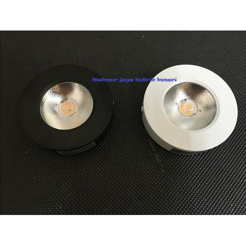 Jual Downlight ob Outbow LED 5w body hitam Putih COB Warm White - Warm ...