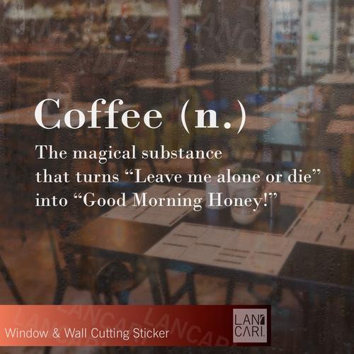 Jual Sticker Dinding Cafe Coffee Shop Stiker Cutting Kaca Kafe cafe ...
