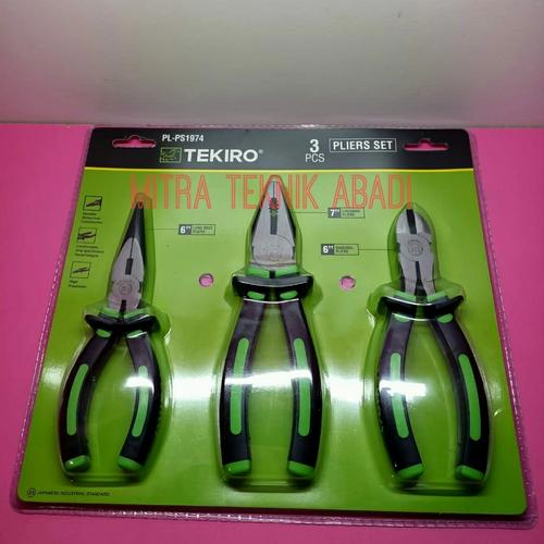 Jual Tekiro tang set 3pcs tang kombinasi l tang potong l tang lancip tekiro - Jakarta Barat ...