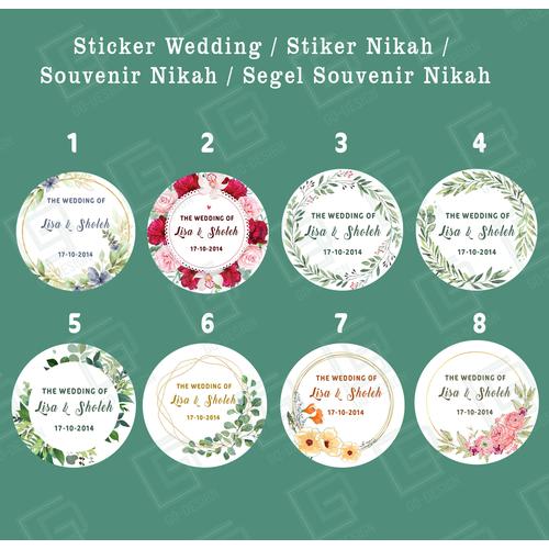 Jual Sticker Wedding / Stiker Nikah / Souvenir Nikah / Segel Souvenir ...
