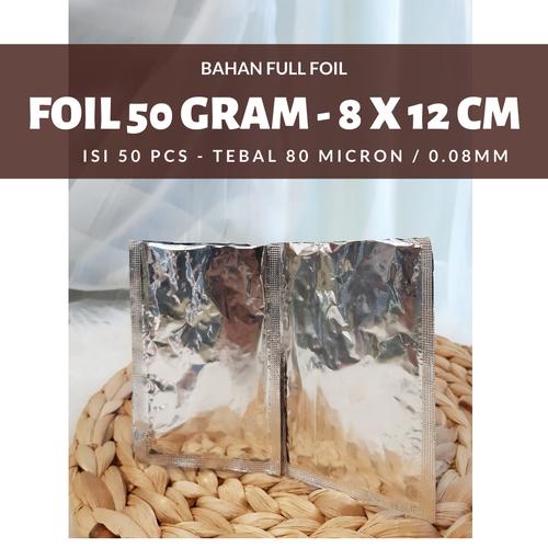 Jual Aluminium Sachet Packaging UK 8 X 12 Harga Plastik Alumunium Foil ...