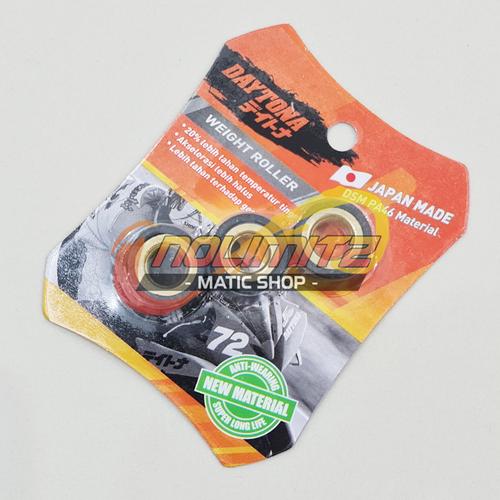 Jual Roller CVT Daytona Japan Black Teflon 13gr Beat FI Vario FI Scoopy ...