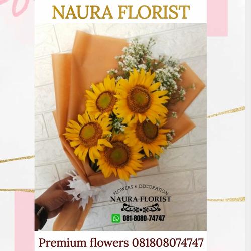 Jual buket bunga matahari /bucket wisuda/hand bouquet/bunga matahari ...