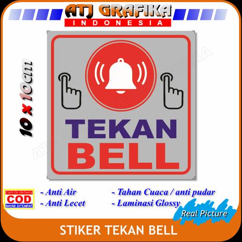 Jual Stiker kotak tekan bell sticker lonceng berdering label tamu pintu ...
