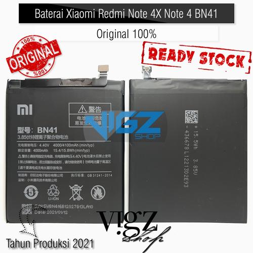 Jual Baterai Xiaomi Redmi Note 4, Note 4x / BN41 Original 100% ...