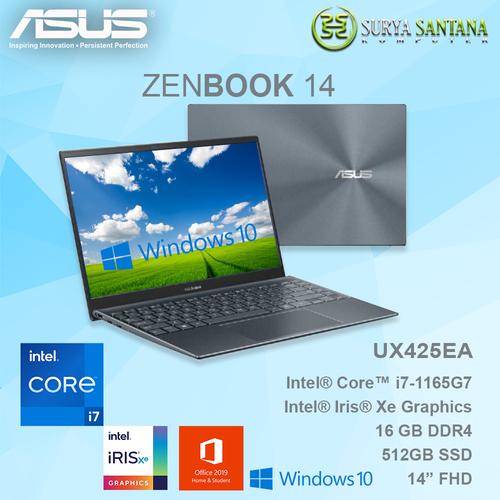 Jual ASUS ZENBOOK UX425EA | CORE I7|16GB| 512GB |14" FHD IPS NUMPAD OHS ...