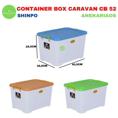 Jual Shinpo - Container Box / Kotak Penyimpanan Caravan CB 52 - Biru ...