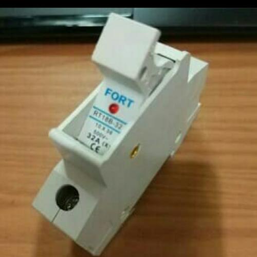 Jual Din Rail Fuse Holder RT18-32(X) / Rumah Fuse FORT RT 18-32 ...