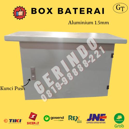 Jual Box panel surya 60x40x25cm aluminium outdoor/ box aki / box ...