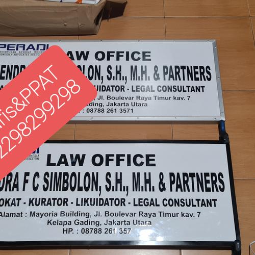 Jual papan nama/ plang PPAT - Jakarta Timur - Notaris&PPAT | Tokopedia