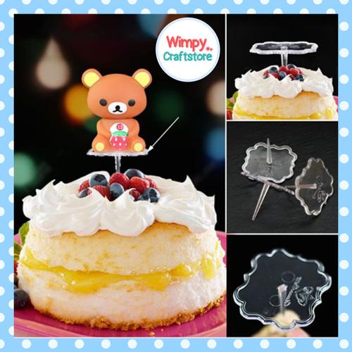 Jual Cake Topper Stand Wasah Tusuk Kue Cup Cake Tray Hiasan Kue Figure ...