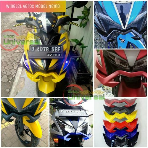 Jual Winglet Yamaha Aerox 155 Nemo Warna Aksesoris Motor - Kuning ...