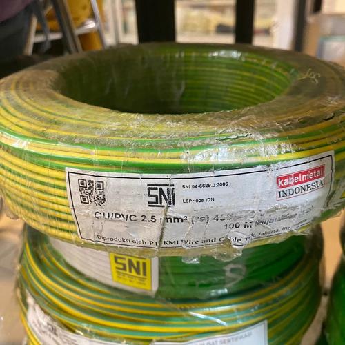 Jual KABEL NYA 2.5 / 2,5 mm 100M (METER) KABEL METAL INDONESIA (KMI ...