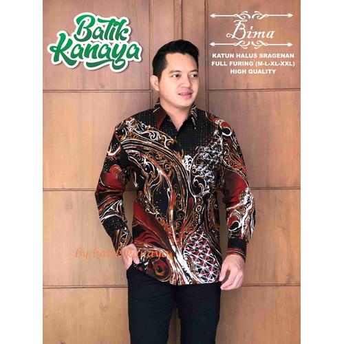 Jual Baju Batik Pria BIMA By Kanaya Lapis Furing Halus - Kain 110x240 ...