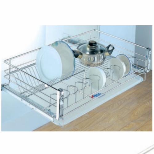 Jual rak piring mangkok stainless stell rel tandem slow motion 60/80/90 ...