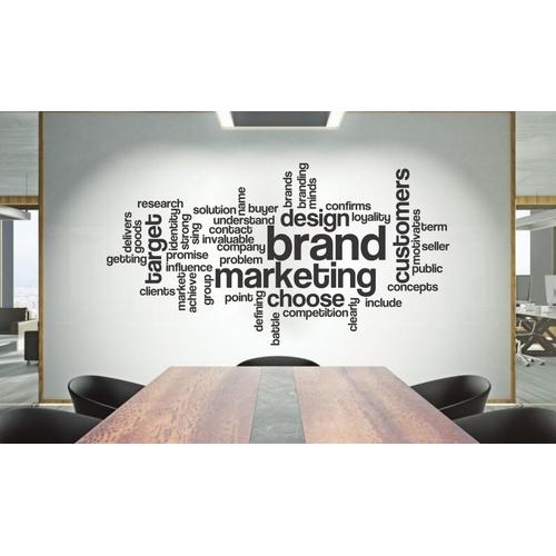 Jual Wall Stiker Brand Marketing Sticker Kaca Dinding Office - Hitam, L ...