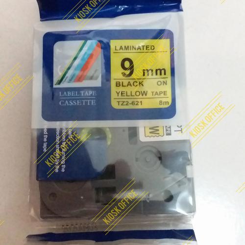 Jual Pita Label Tape Printer Brother (TZe- Label Tape) - Kuning 9mm ...