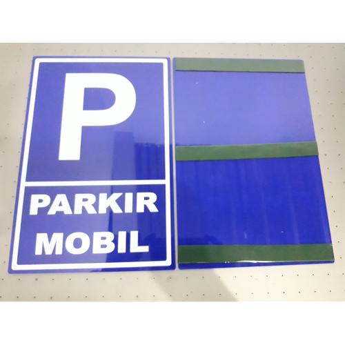Jual Sign label akrilik rambu parkir mobil papan nama akrilik sign ...