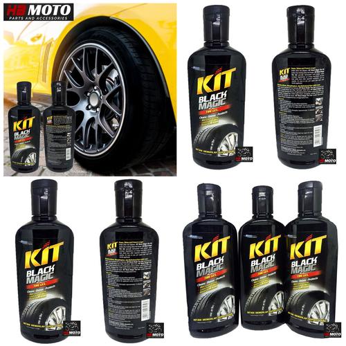 Jual KIT Black Magic Tire Gel 300 ml ( SEMIR BAN ) / KIT Semir Ban ...