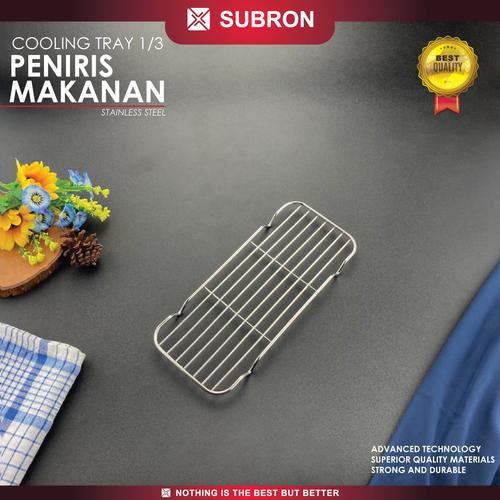 Promo SUBRON Peniris Makanan Multifungsi Cooling Tray Food Pan 1/3 ...