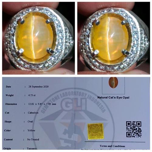 Jual NATURAL CATS EYE OPAL - BATU PERMATA CAT EYES MATA KUCING - Kab ...