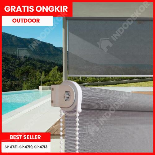 Jual Roller Blind Blinds Outdoor Tirai Kerai Krey Krei Gulung Jendela ...
