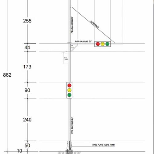 Jual Tiang Lampu Traffic Light Tiang Lampu Merah - Jakarta Barat ...