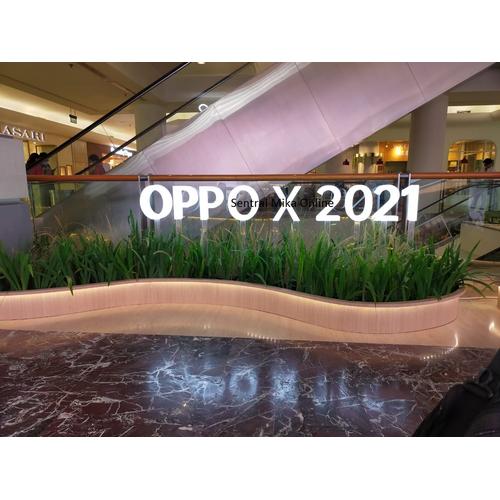 Jual Oppo X 2021 / neon box / huruf timbul LED / letter neon sign ...