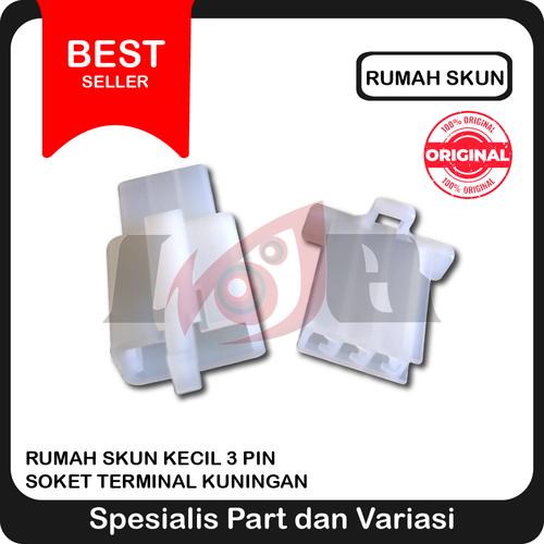 Jual Rumah Skun Kecil 3 Pin Soket Terminal Kuningan Kabel Connector ...
