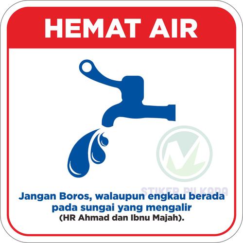 Jual stiker vinyl hemat air 15x15cm - Putih, S 15x15cm - Kota Tangerang ...