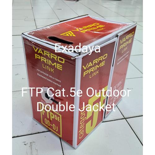 Jual VARRO Kabel FTP Cat.5e / Cable Lan Stp Cat5e Outdoor Double Jacket ...